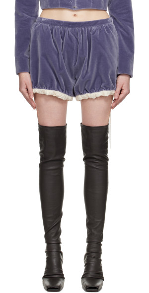 COLLEEN ALLEN - Purple Velvet Mini Bloomers