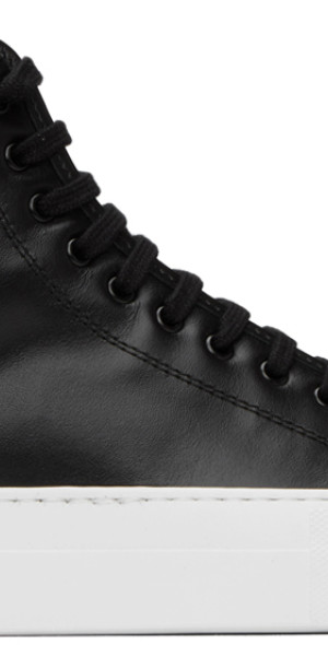 Common Projects - Black Tournament Super High Sneakers