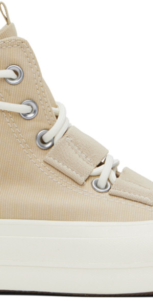 Converse - Beige Chuck Taylor All Star Lift Platform High Top Sneakers