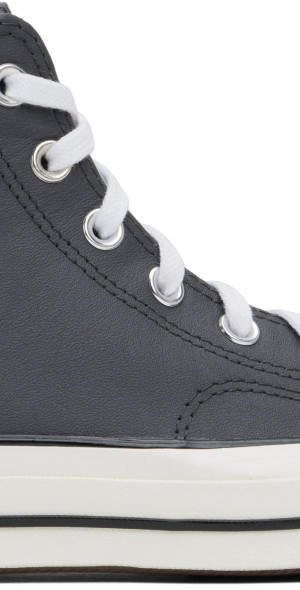 Converse - Gray Chuck 70 Heritage Colour Leather High Top Sneakers