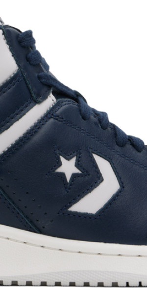 Converse - Navy & Gray Weapon Mid Top Sneakers