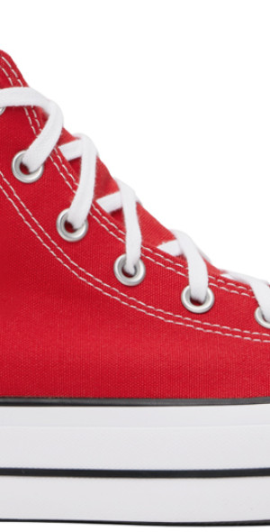 Converse - Red Chuck Taylor All Star Lift Hi Sneakers