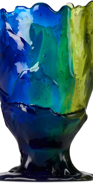 CORSI DESIGN - Green & Blue Twins C Vase