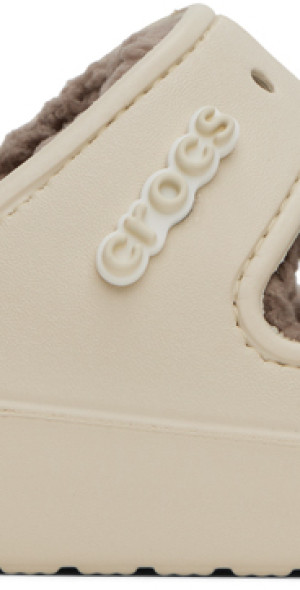 Crocs - Beige Classic Cozzzy Sandals