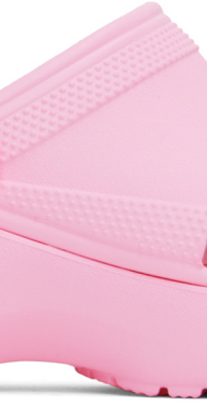 Crocs - Pink Classic Platform Clogs