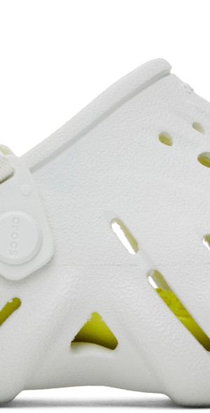 Crocs - White & Yellow Echo Clogs