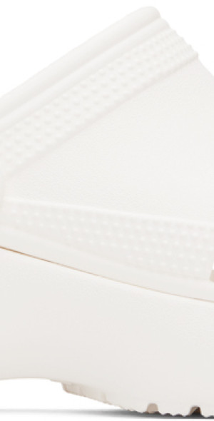 Crocs - White Classic Platform Clogs
