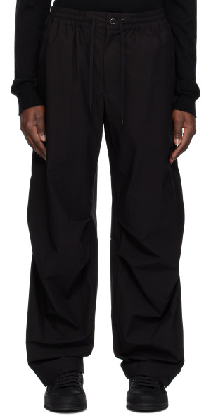 DEVOA - Black Baggy High Waisted Trousers