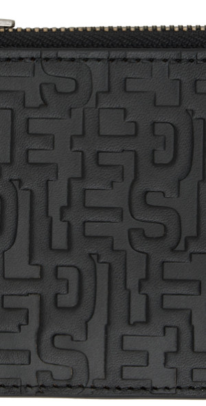 Diesel - Black & Gray Monogram Card Holder