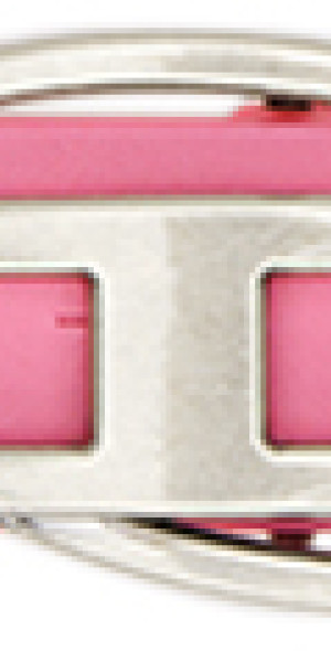 Diesel - Kids Pink Logo Plaque Belt