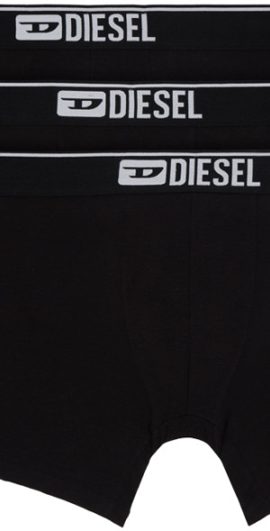 Diesel - Three-Pack Black Umbx-Sebastian Boxer Briefs