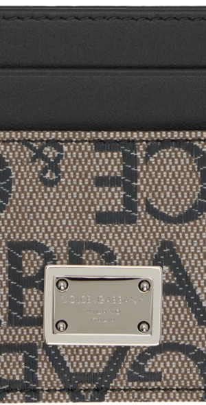 Dolce & Gabbana - Black Jacquard Card Holder