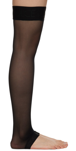Dolce & Gabbana - Black Toeless Socks