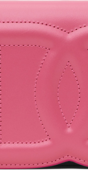 Dolce & Gabbana - Pink 'DG' Logo Phone Bag