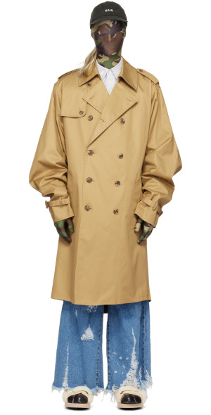 Doublet - Beige Invisible Trench Coat