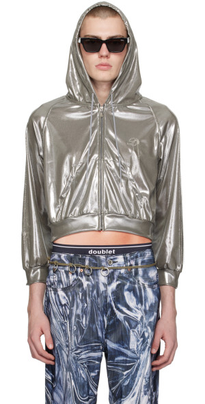 Doublet - Silver Chain Link Track Jacket