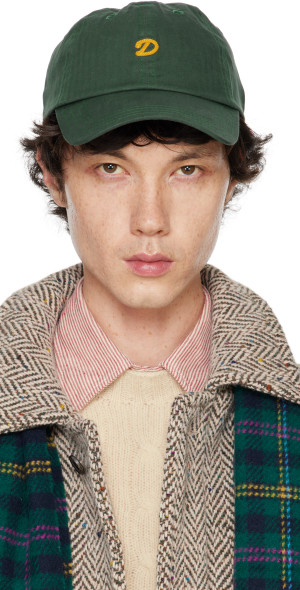 Drake's - Green Chainstitch 'D' Baseball Cap