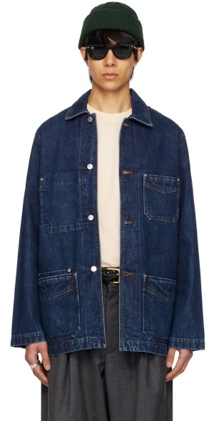 Drake's - Indigo Five-Pocket Denim Jacket