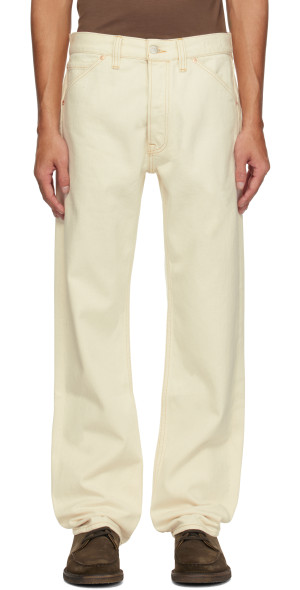 Drake's - Off-White 12.7 oz Selvedge Tonal Stitch Jeans