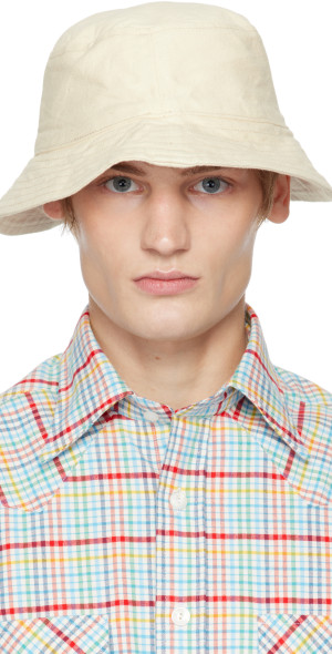 Drake's - Off-White Heavy Cotton Bucket Hat