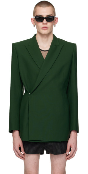 EGONlab - SSENSE Exclusive Green Blazer