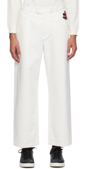 Emporio Armani - White Bonded Jeans