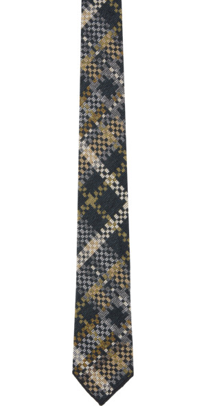 Engineered Garments - Black & Tan Check Tie