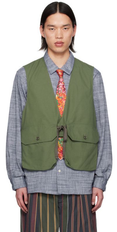 Engineered Garments - Green Flap Pocket Vest