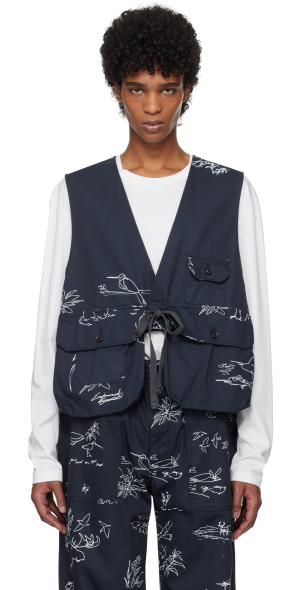 Engineered Garments - Navy Fowl Vest