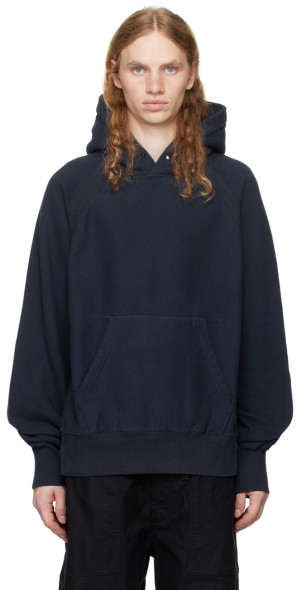 Engineered Garments - Navy Raglan Hoodie