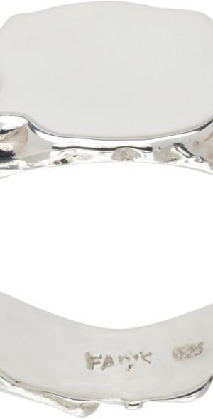 FARIS - Silver Roca Signet Small Ring