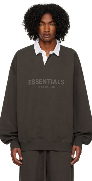 Fear of God ESSENTIALS - Gray Bonded Polo