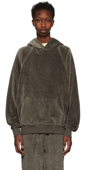 Fear of God ESSENTIALS - Gray Raglan Hoodie