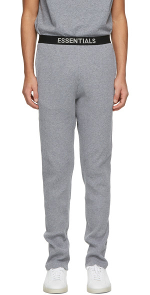 Fear of God ESSENTIALS - Grey Thermal Lounge Pants