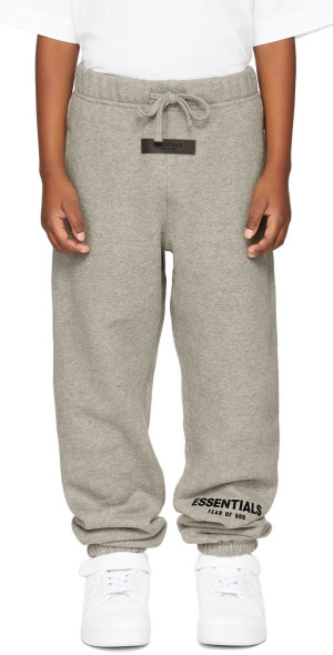 Fear of God ESSENTIALS - Kids Gray Logo Lounge Pants