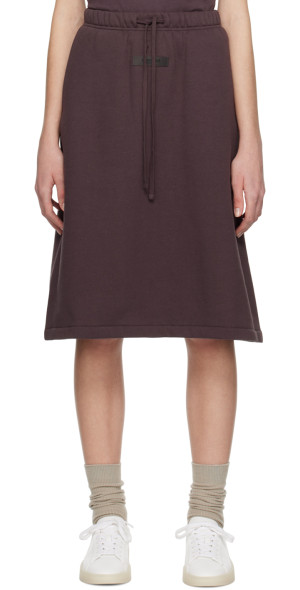 Fear of God ESSENTIALS - Purple Drawstring Midi Skirt