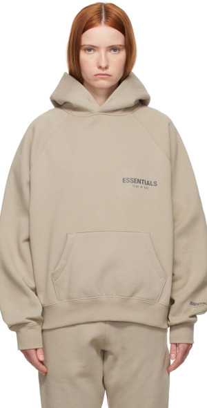 Fear of God ESSENTIALS - SSENSE Exclusive Tan Pullover Hoodie