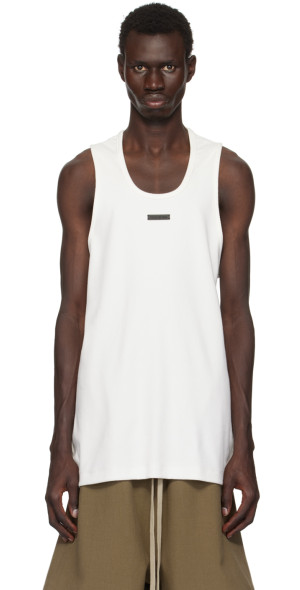 Fear of God - White Ribbed Tank Top