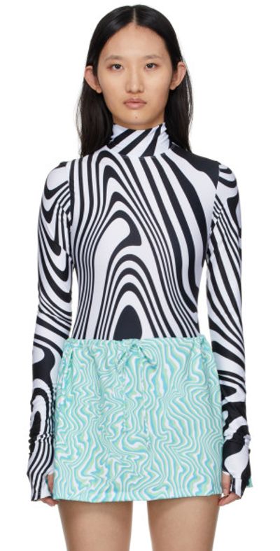 FENSI - SSENSE Exclusive White & Black Oraculo Bodysuit