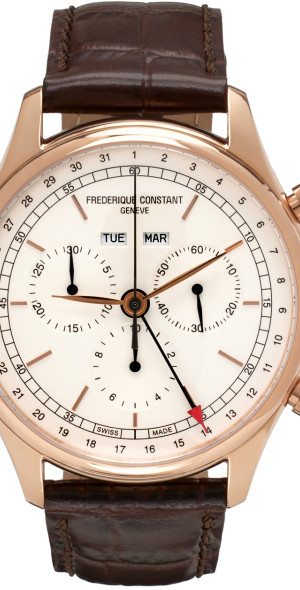 Frédérique Constant - Brown & Gold Classics Triple Calendar Chronograph ...