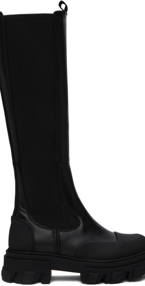 GANNI - Black Cleated Boots
