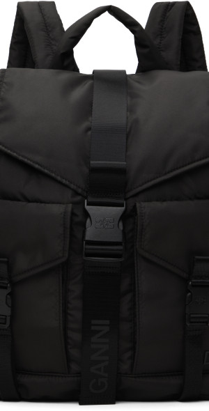 GANNI - Black Tech Backpack