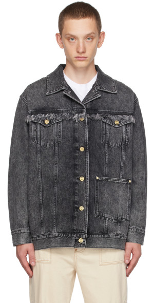 GANNI - Gray Faded Denim Jacket