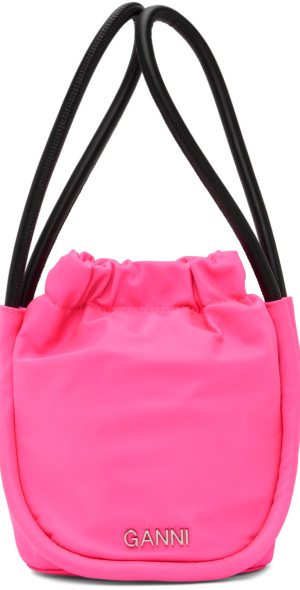 GANNI - Pink Mini Knot Bag