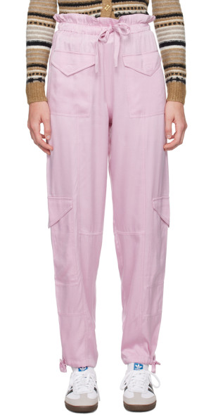 GANNI - Pink Washed Trousers