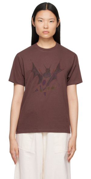 Gentle Fullness - Brown Printed T-Shirt