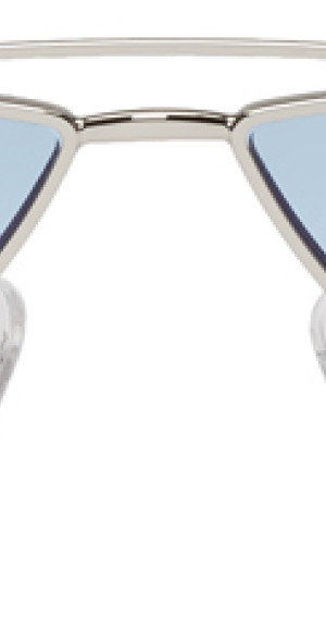 Gentle Monster - Silver & Blue Kujo Sunglasses