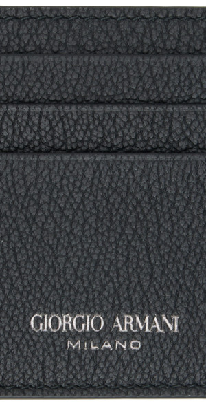 Giorgio Armani - Black Stamp Card Holder