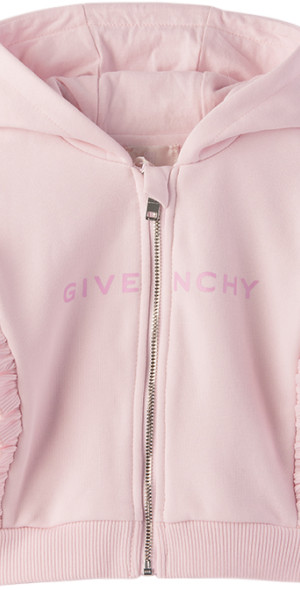 Givenchy - Baby Pink Ruffled Hoodie