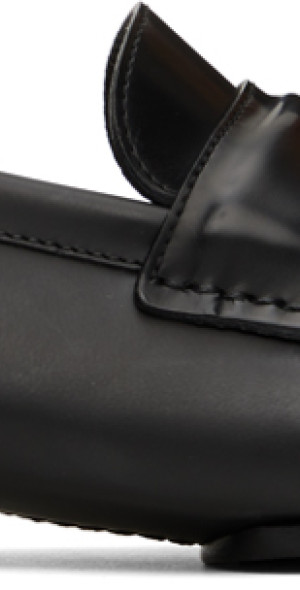 Givenchy - Black 4G Leather Loafers